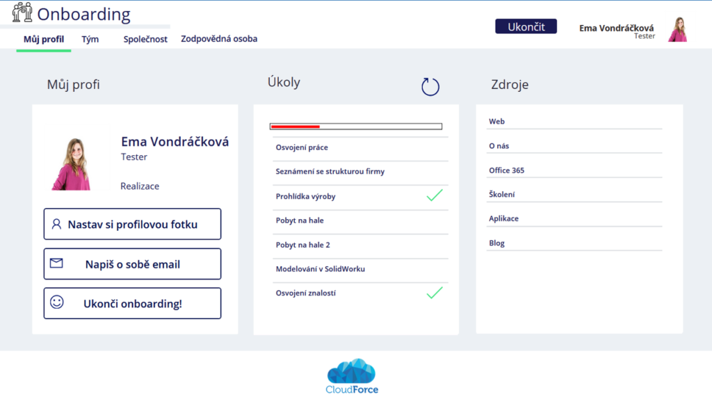 Onboarding zaměstnance v Microsoft 365 - Microsoft 365 Vaše online kancelář
